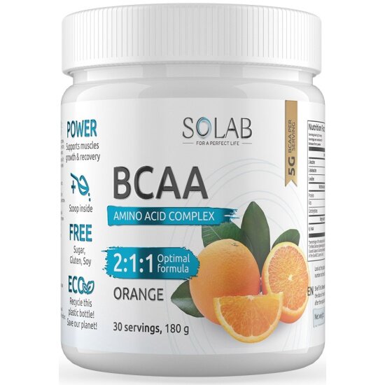 БАД Solab BCAA 2:1:1 Апельсин 30 порц. 180г.