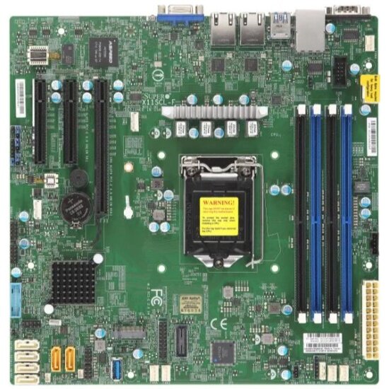 Серверная материнская плата Supermicro C242 MBD-X11SCL-F-B (LGA1151, mATX) oem