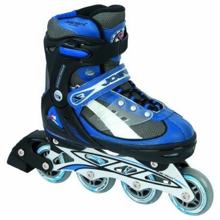 Роликовые коньки Joerex RO0604 бирюзовый р.31-34, алюм рама, ABEC-5