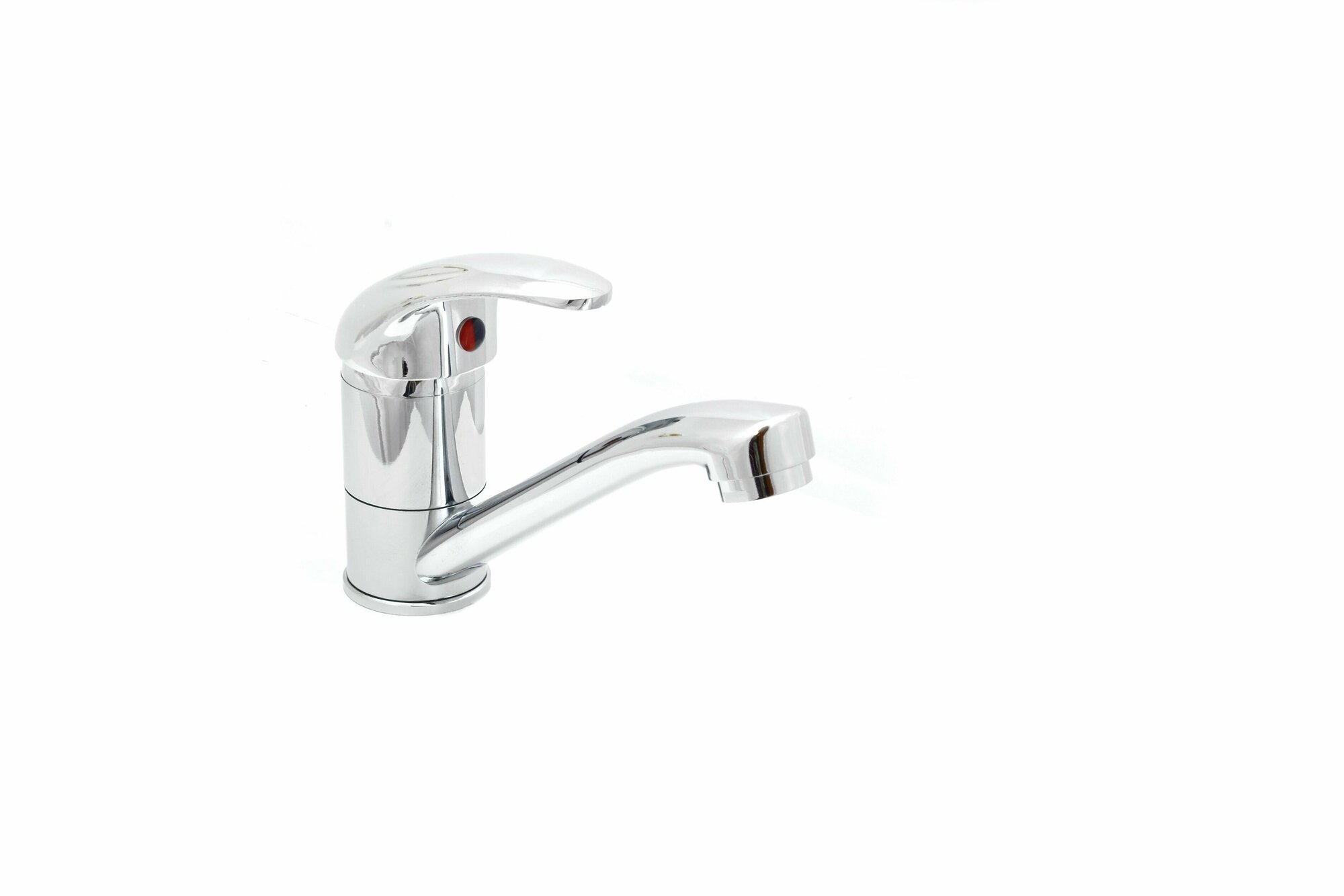 Смеситель Кухня SANTREK AQUA-765 "STANDART" шар. d-35 SB88 короткий нос