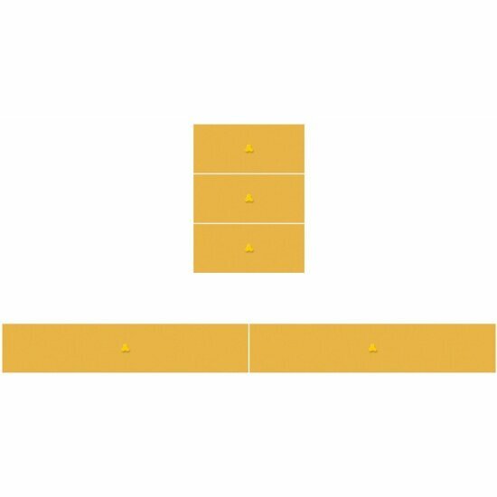 Фасад к кроватке Polini kids Simple 1100 солнечный