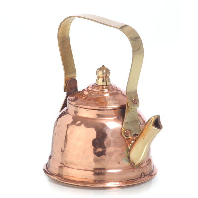 Медный маленький заварочный чайник полужен оловом изнутри, 200мл oxan