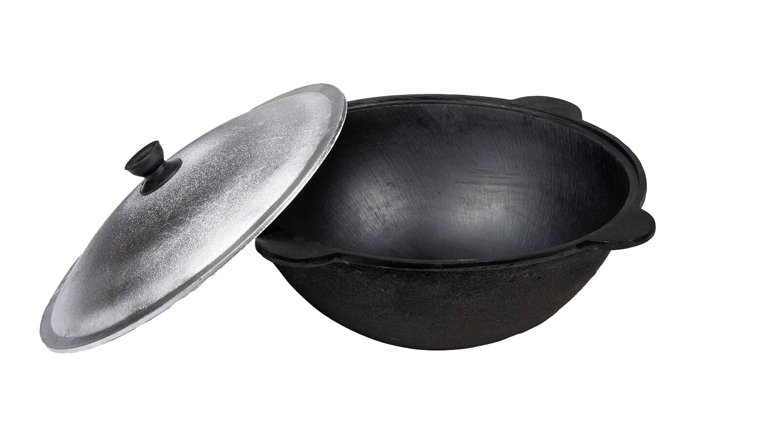 Казан чугунный 12л с алюминиевой крышкой УК