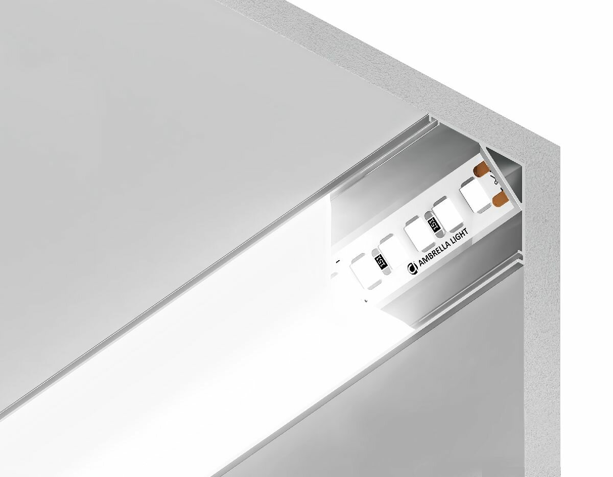 Алюминиевый угловой профиль Ambrella Light Alum Profile GP2150AL