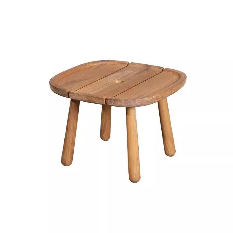 Уличная мебель в стиле Fern Outdoor Lounge, цвет можно выбрать при заказе (Маленький кофейный столик 60*60*40 см, тиковое дерево)