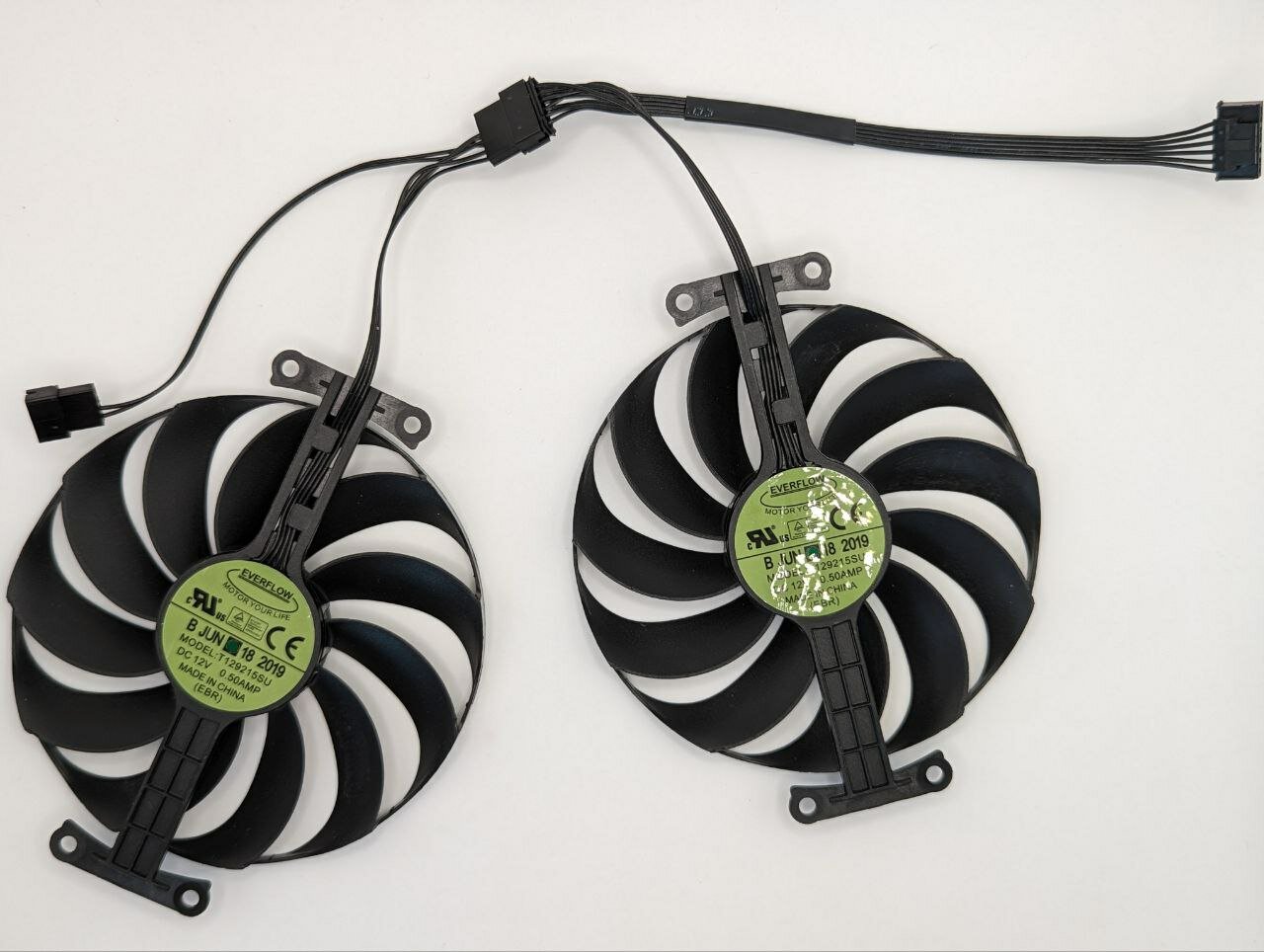 Вентиляторы Asus RTX 3060 Dual V2 OC Edition 95 мм