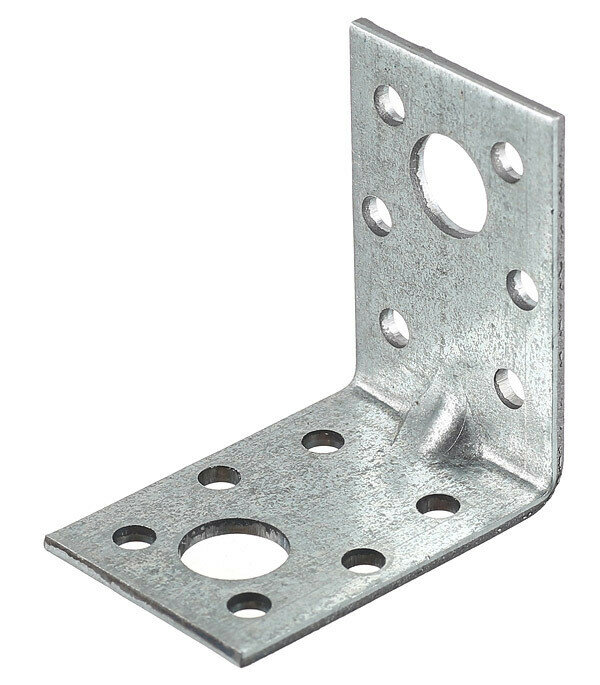 Уголок крепежный усиленный оцинкованный 50x50x35x2.5 мм 47471