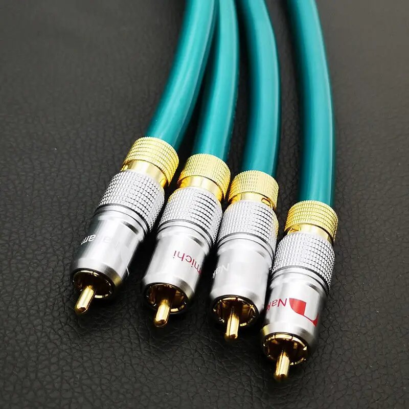 DIYLIVE HiFi 8N OCC RCA кабель 1 м, Цвет: Tathagata RCA