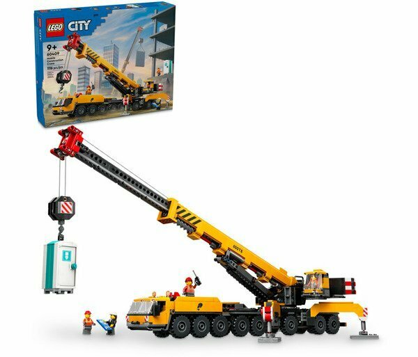 Конструктор LEGO City 60409 Желтый передвижной строительный кран (Lego 60409)
