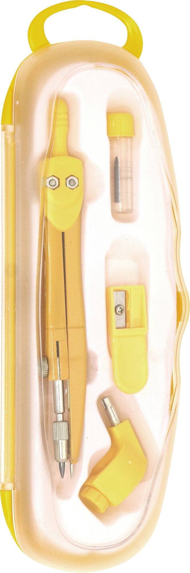 Циркуль "Perfecta SCHOOL" (желтый, 4 предмета) (Z/SC4-04)