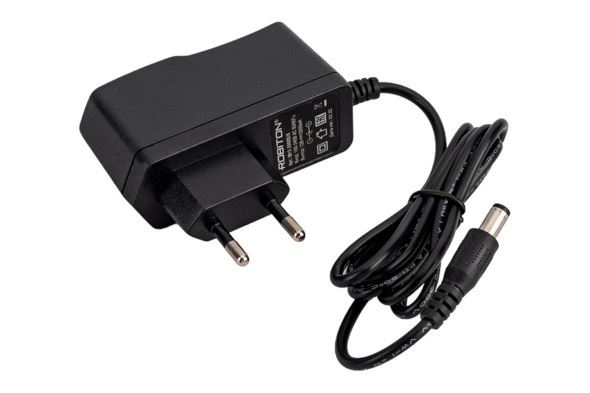 Robiton IB12-2000S/II адаптер питания 12 В 2 А, выход 24 Вт, разъем 5,5×2,1 мм