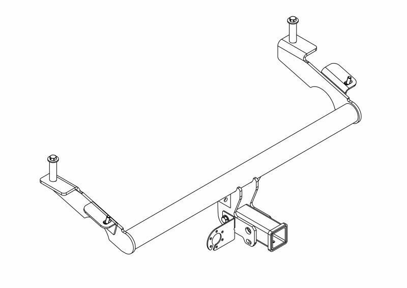Фаркоп на LADA Travel под квадрат 50х50 (2021-) (без электрики, паспорт/сертификат в комплекте) Автос. VAZ-71B