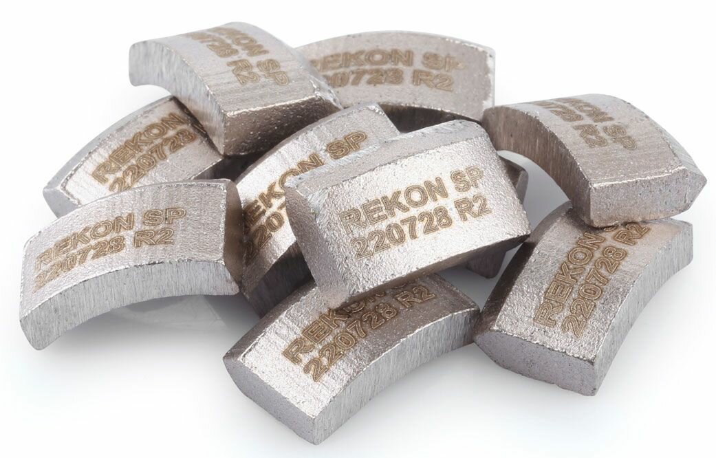 REKON Алмазный сегмент SOFT Pro (R2:16x3.5x10) для алмазных коронок D30-36, 10 штук