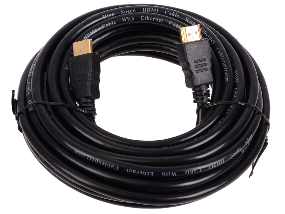 Кабель аудио-видео 11239, HDMI (m) - HDMI (m) , ver 2.0, 20м, GOLD, черный