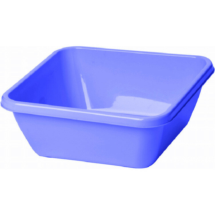 Таз пластиковый 12 л, квадратный, цветной - для хозяйственно-бытовых целей: мытья, стирки, уборки, замачивания белья.
