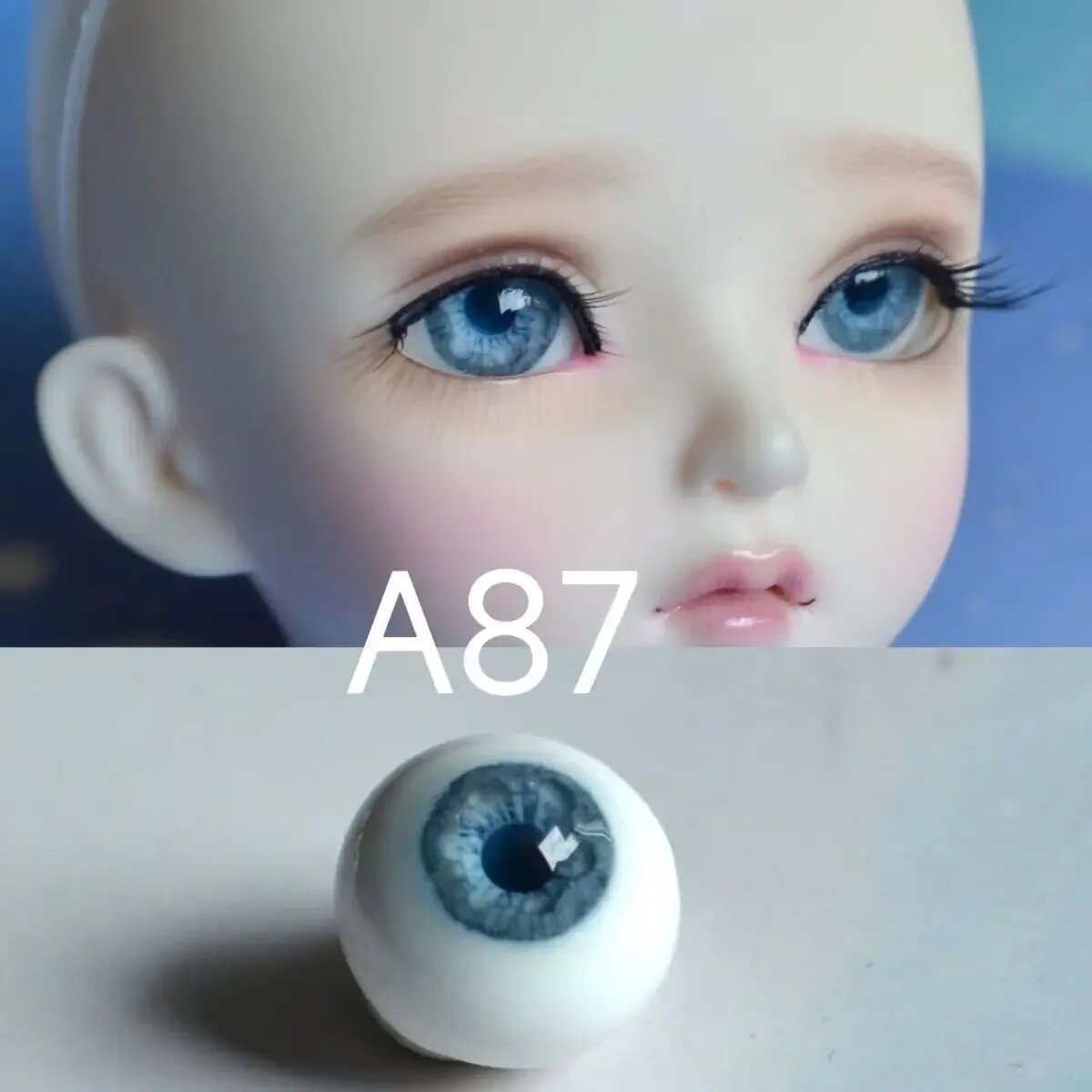 Гипсовые глаза для кукол BJD 8/10/12/14/16/18 мм A87, 8mm-5