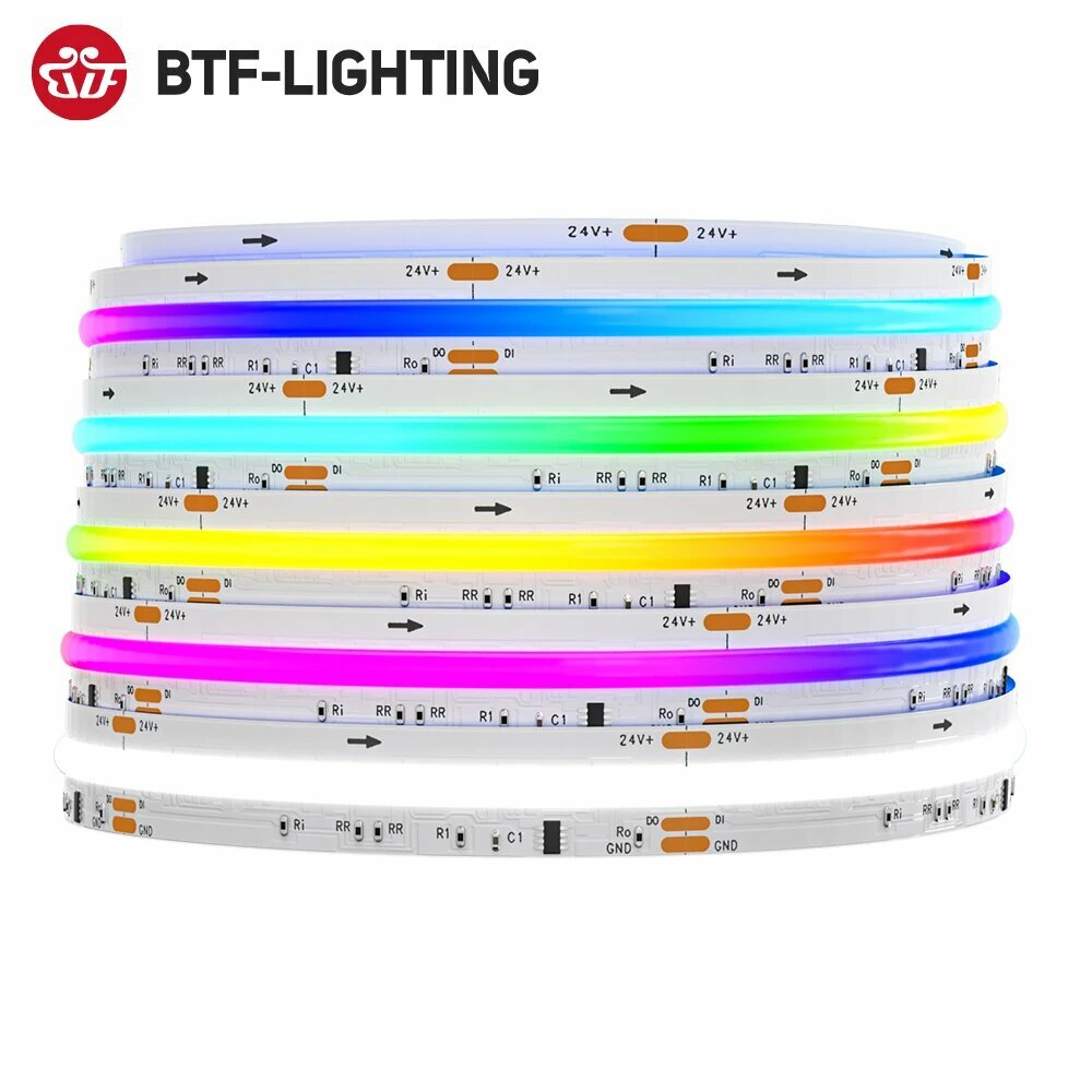 BTF-LIGHTING Светодиодная лента RGBW 896 светодиодов DC24V RGB CW, 1 м