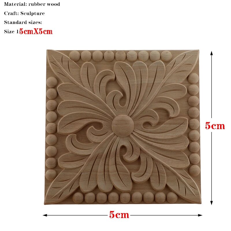 Деревянная резная панель 5cmX5cm