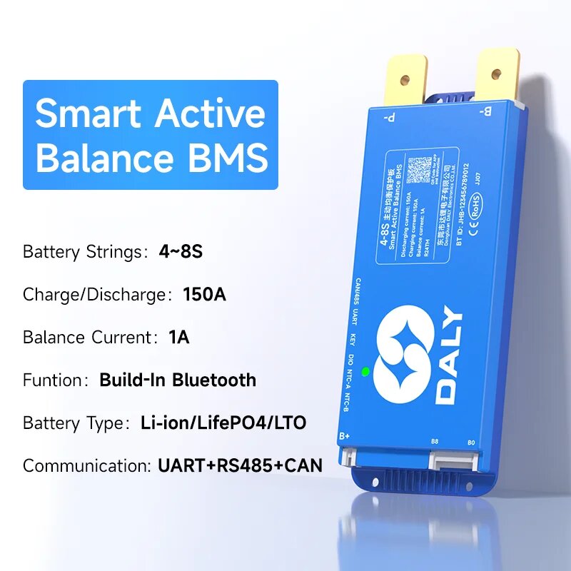 Daly Smart BMS для литиевой батареи 4S-8S 150A BMS CAN