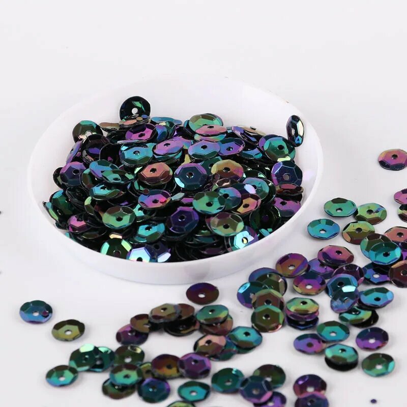 Блестки isequins черные 6 мм 720 шт