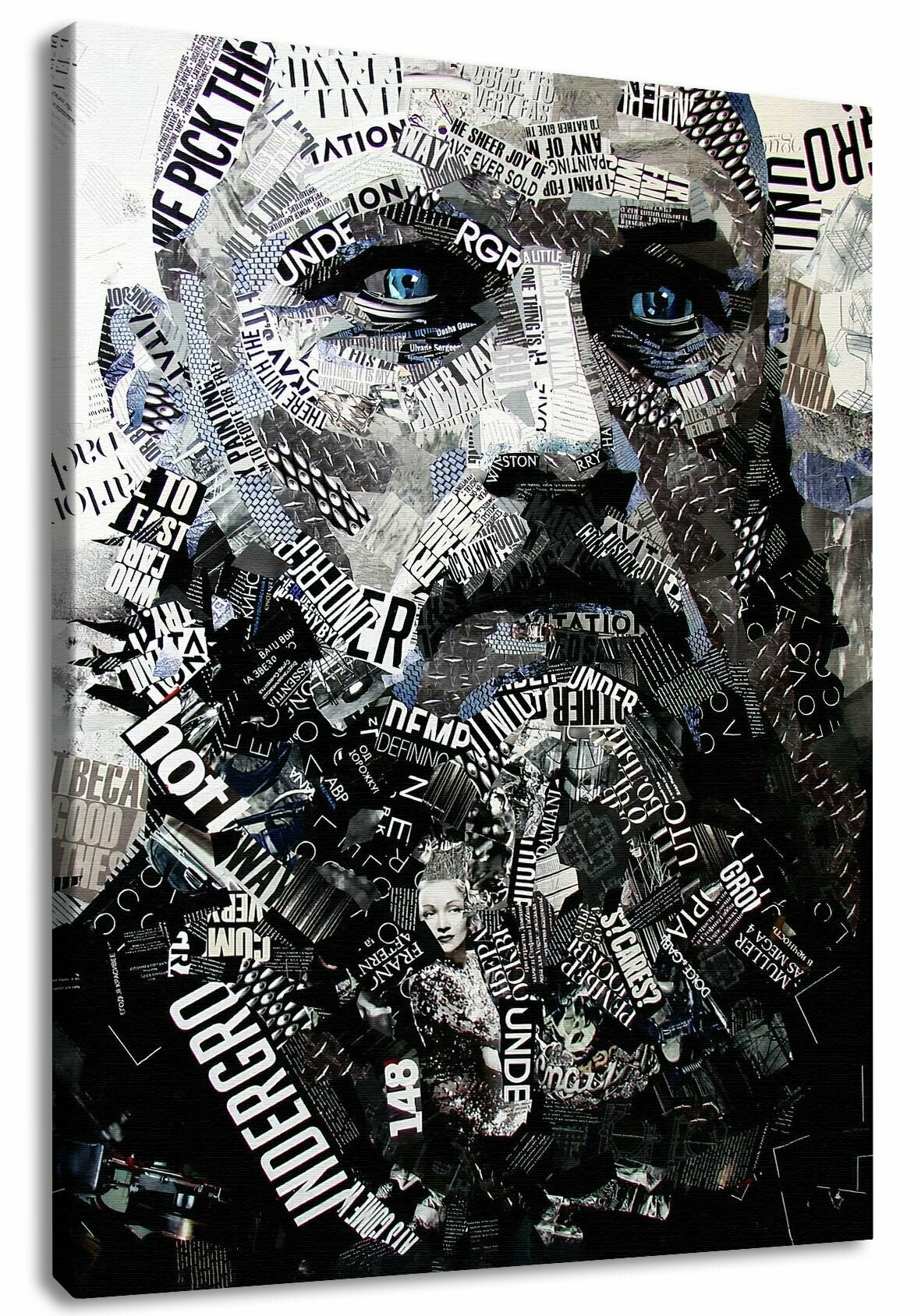 Картина для интерьера на холсте 50х70 см. Современная большая картина на стену в спальню, кухню, гостиную, зал. "Рагнар Лодброк"