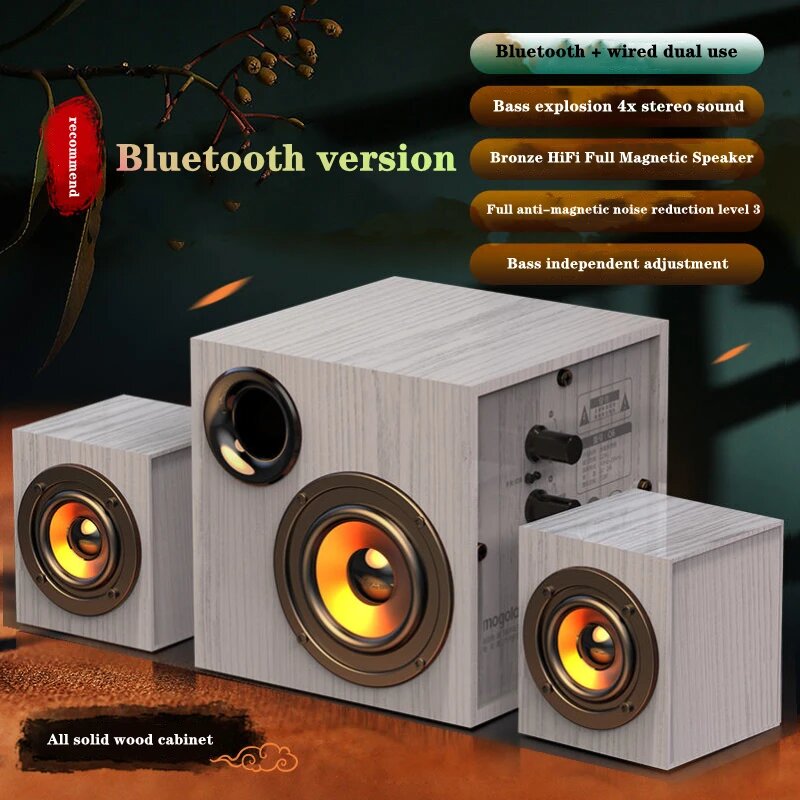 Bluetooth 2.1 динамик SwYiSm, деревянный корпус