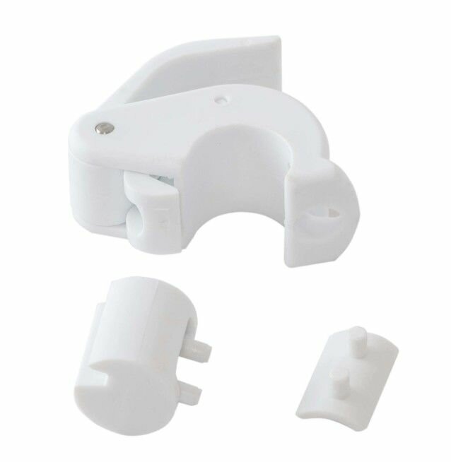 Держатель для кранца Osculati на релинг/леер, d22-25 мм, белый пластик