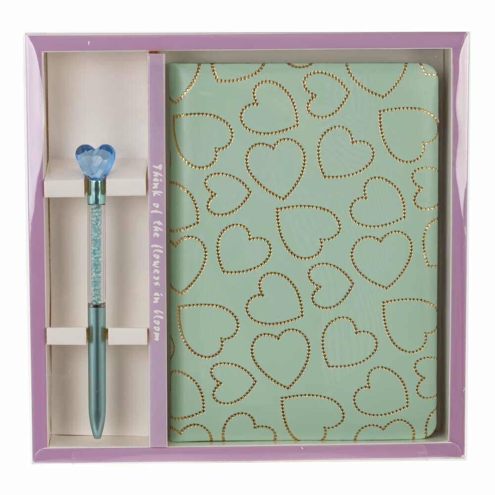 Блокнот с ручкой, набор, 24х23,5х3,5 см KSM-817380