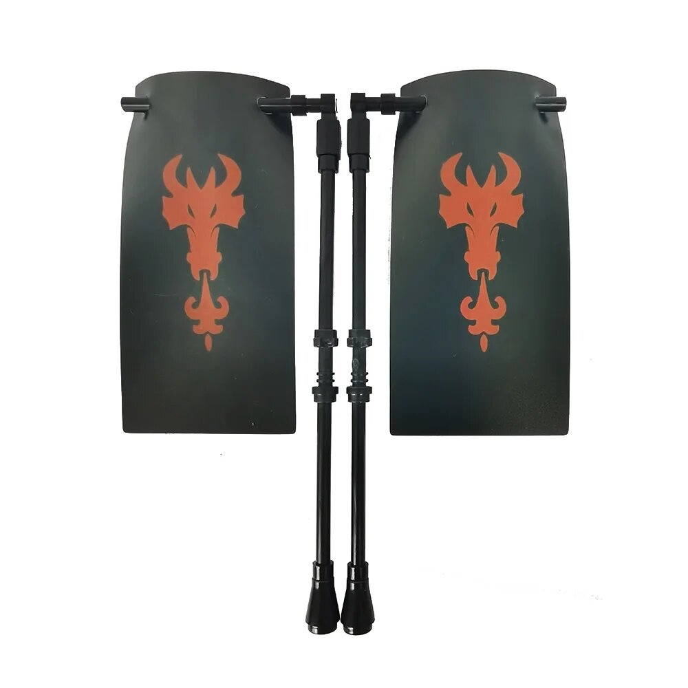 Блочный конструктор Римский рыцарь Темно-зеленый, Red Dragon Flag Big