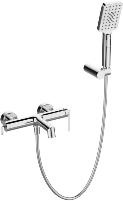 Смеситель для ванны BelBagno Acqua ACQUA-VASM/DFS-CRM с душевым гарнитуром, хром