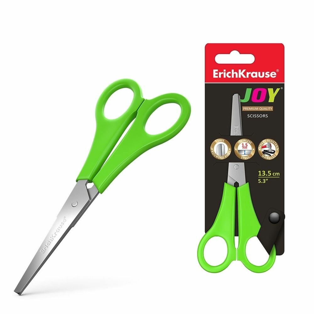 Ножницы Erich Krause Joy, 13,5 см (15033)