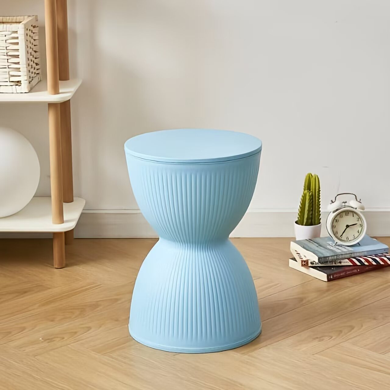 Табурет "Elegant Classic", светло-голубой, для офиса, 30 см х 30 см х 43 см