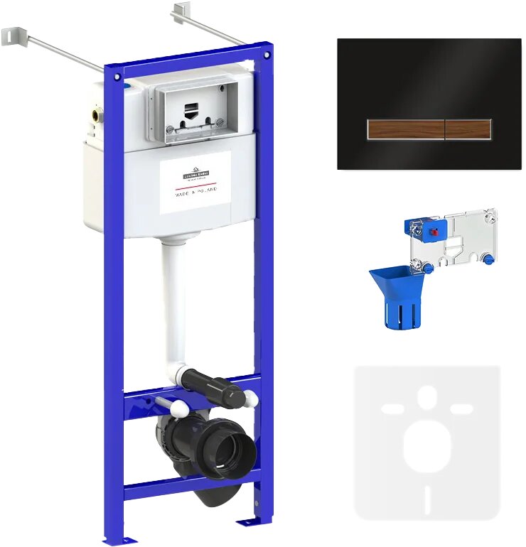 Инсталляция с кнопкой Lavinia Boho RelFix 77020061 42, 5 см, крепление к стене/к полу, глянцевая