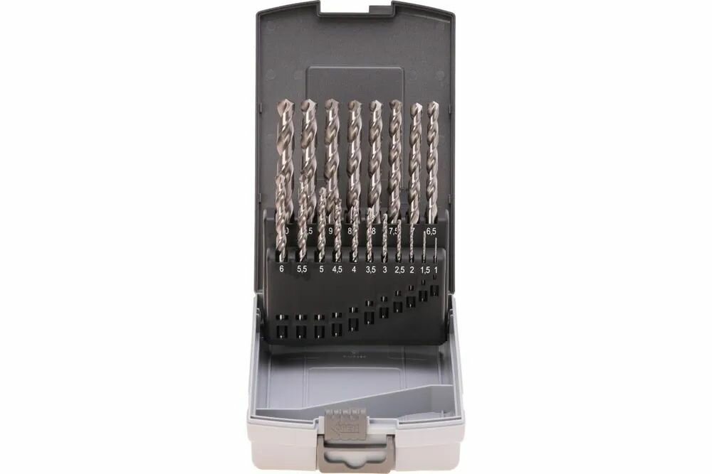 Набор сверл по металлу 1-10 мм RUKO 19 шт. артикул 214214