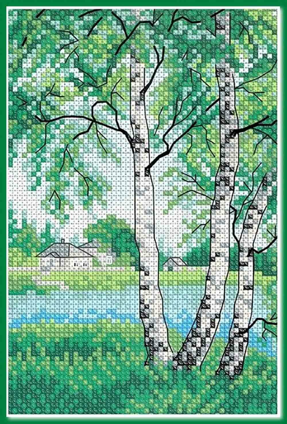 Искусница 467 Набор для вышивания Березки