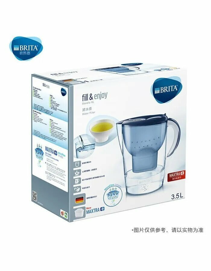 KNOW EASY-Кувшин-фильтр для воды Daewoo Birande Marella Ocean, 3.5 л, синий