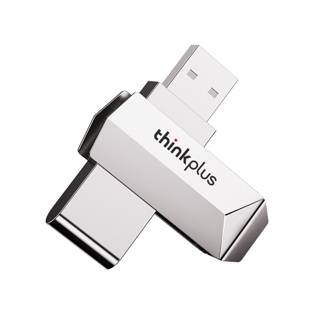 Lenovo thinkplus TPU301 64GB USB3.0 Metal U Disk 360° Rotation Shockproof USB Flash Drive Plug and Play Wide Compatibility