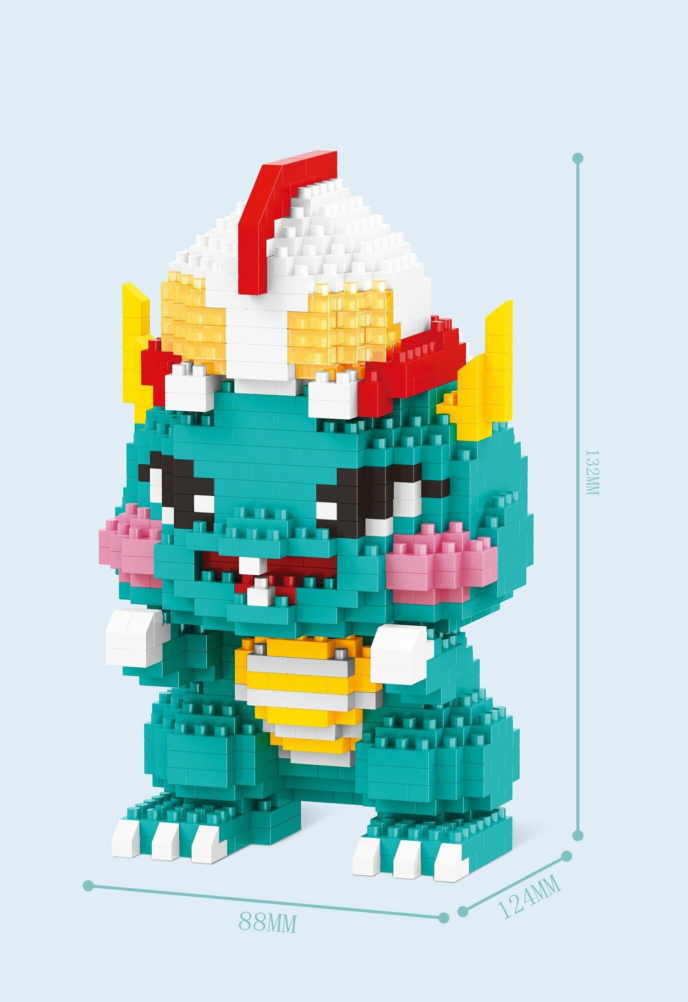 Конструктор 3D из миниблоков Balody LP Ультрамен Динозаврик 819 элементов - BA210651