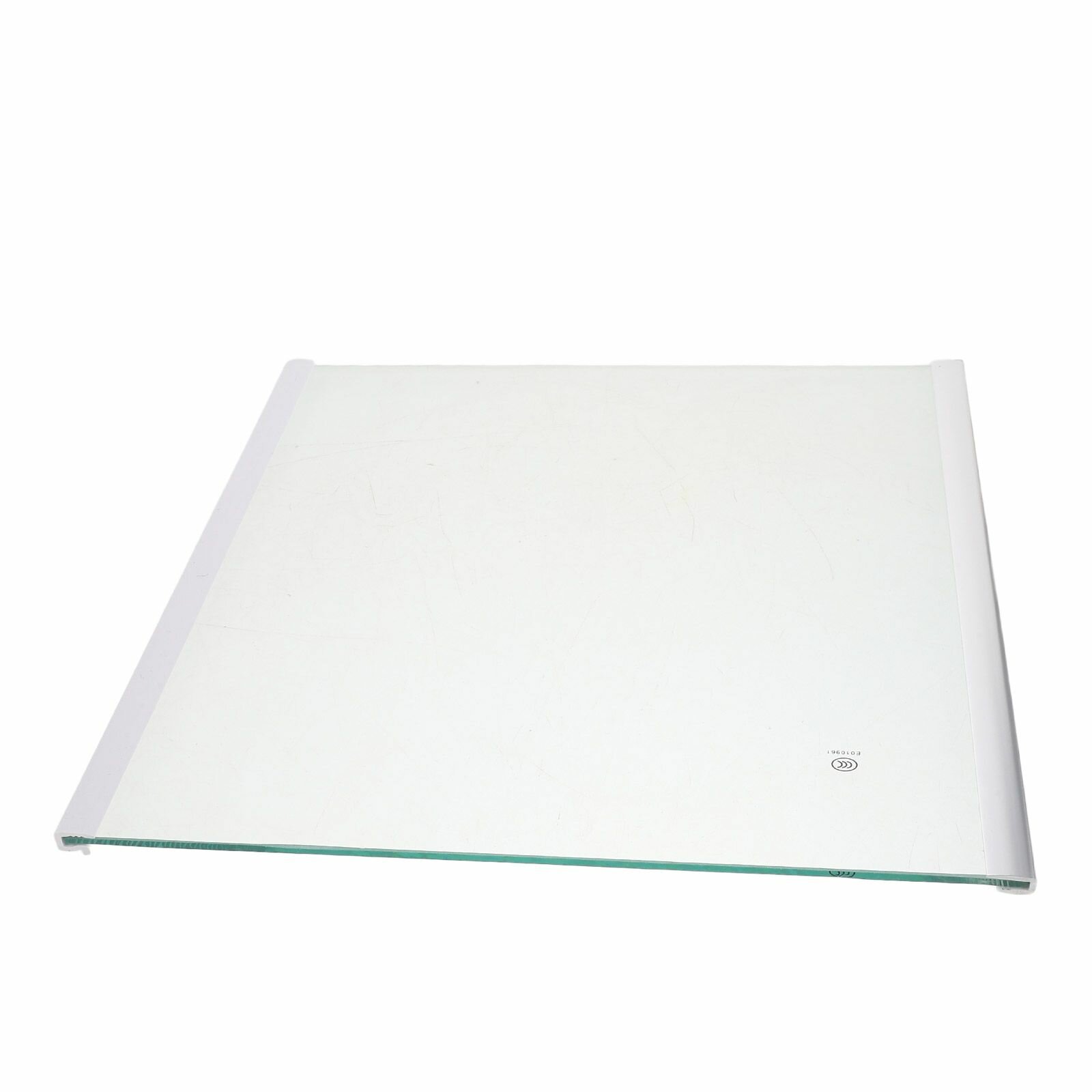 Прозрачная стеклянная полка для холодильника с цельным фигурным краем для хранения продуктов