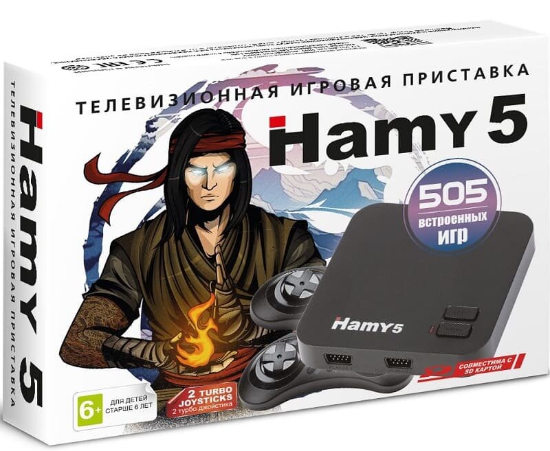 Игровая Консоль Hamy 5 коробка в стиле Мортал Комбат (505 в 1) 16 Bit 8 Bit