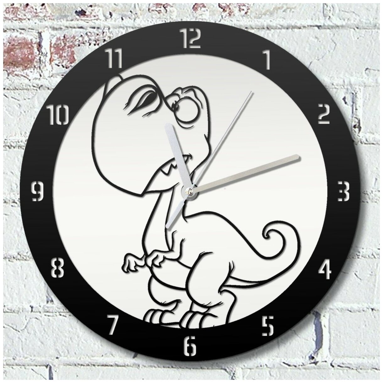 Настенные часы животные (динозавр, динозаврик, для детей) - 716