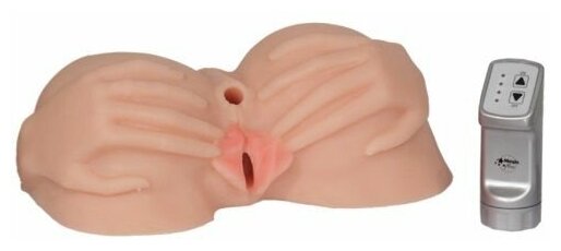 Вагина с виброяйцом на выносным пульте управления вибрацией