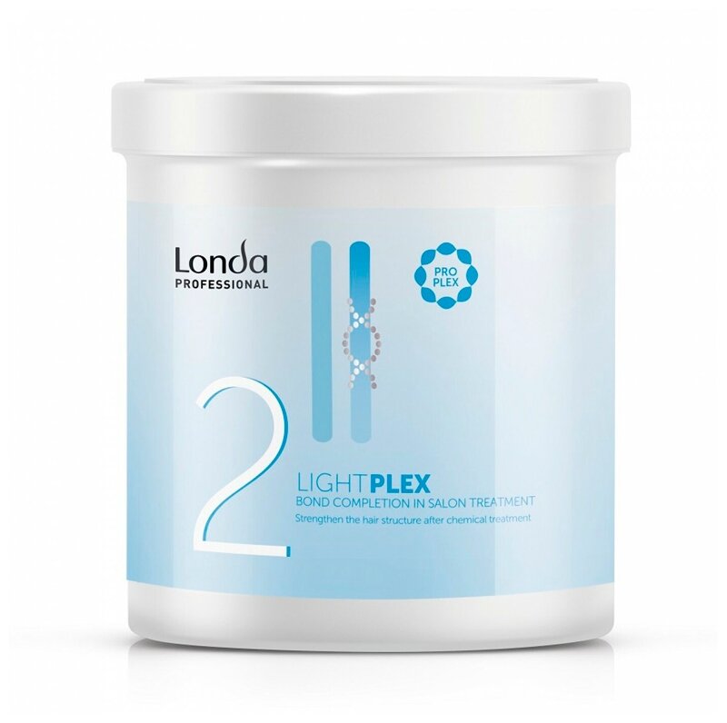 Londa Professional Lightplex Профессиональное средство шаг 2 для укрепления волос после химического воздействия, 750 мл, банка