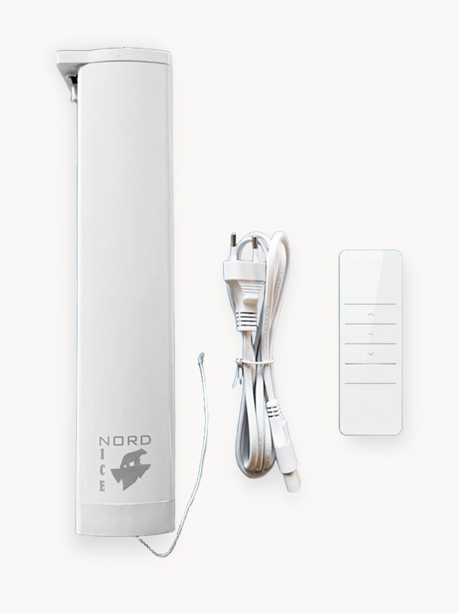 Умный автоматический электрокарниз, управление Алиса / пульт. Комплект для самостоятельной сборки. Открытие в одну / две стороны (Длина 290см)