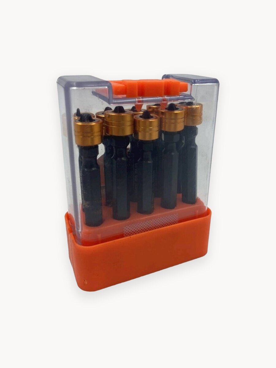 Набор бит PH2х65мм двухсторонняя с магнитным ограничителем (Комплект 10 шт)