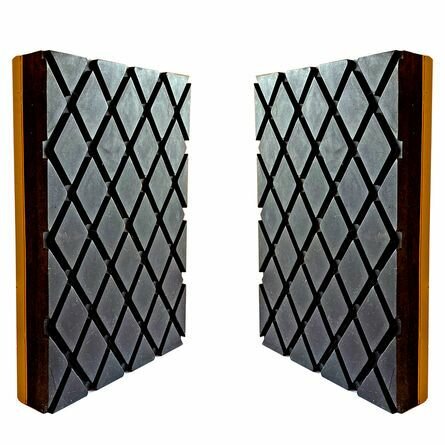 Сменные пластины из непористой резины для SC150 с черной резиной (комплект 2 шт.), AUSAVINA/ABACO (Аусавина/Абако)