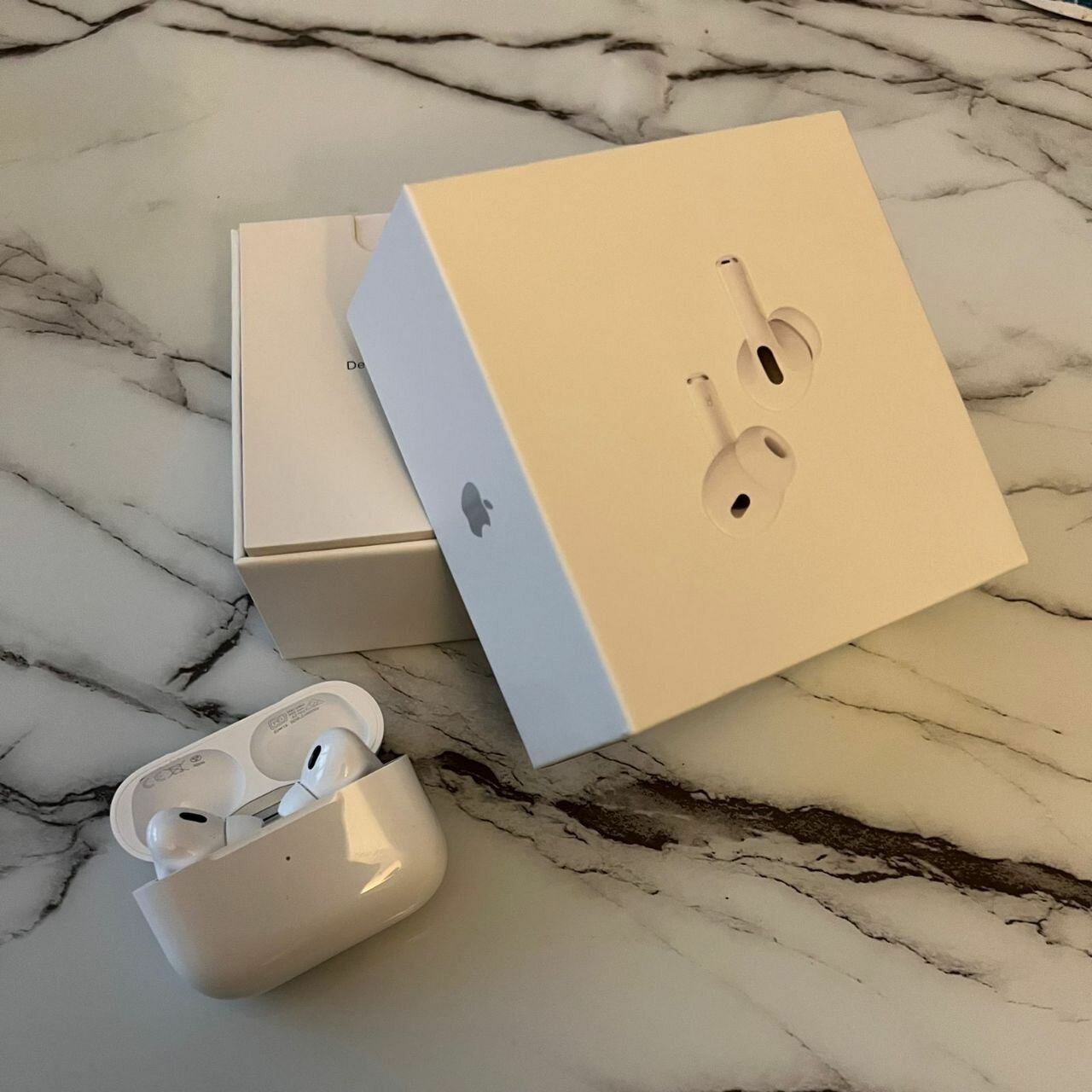Наушники беспроводные с микрофоном pods pro 2 usb c, Bluetooth, USB Type-C, белый