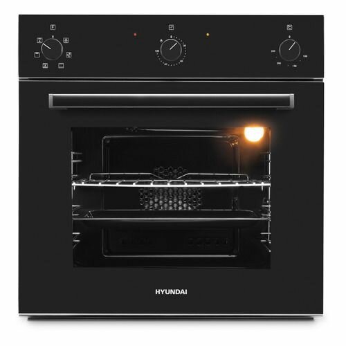 Духовой шкаф Hyundai 6006.03 BG, черное стекло
