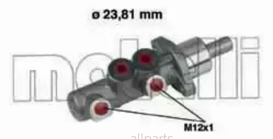 METELLI 05-0367 Главный тормозной цилиндр (23.81mm)