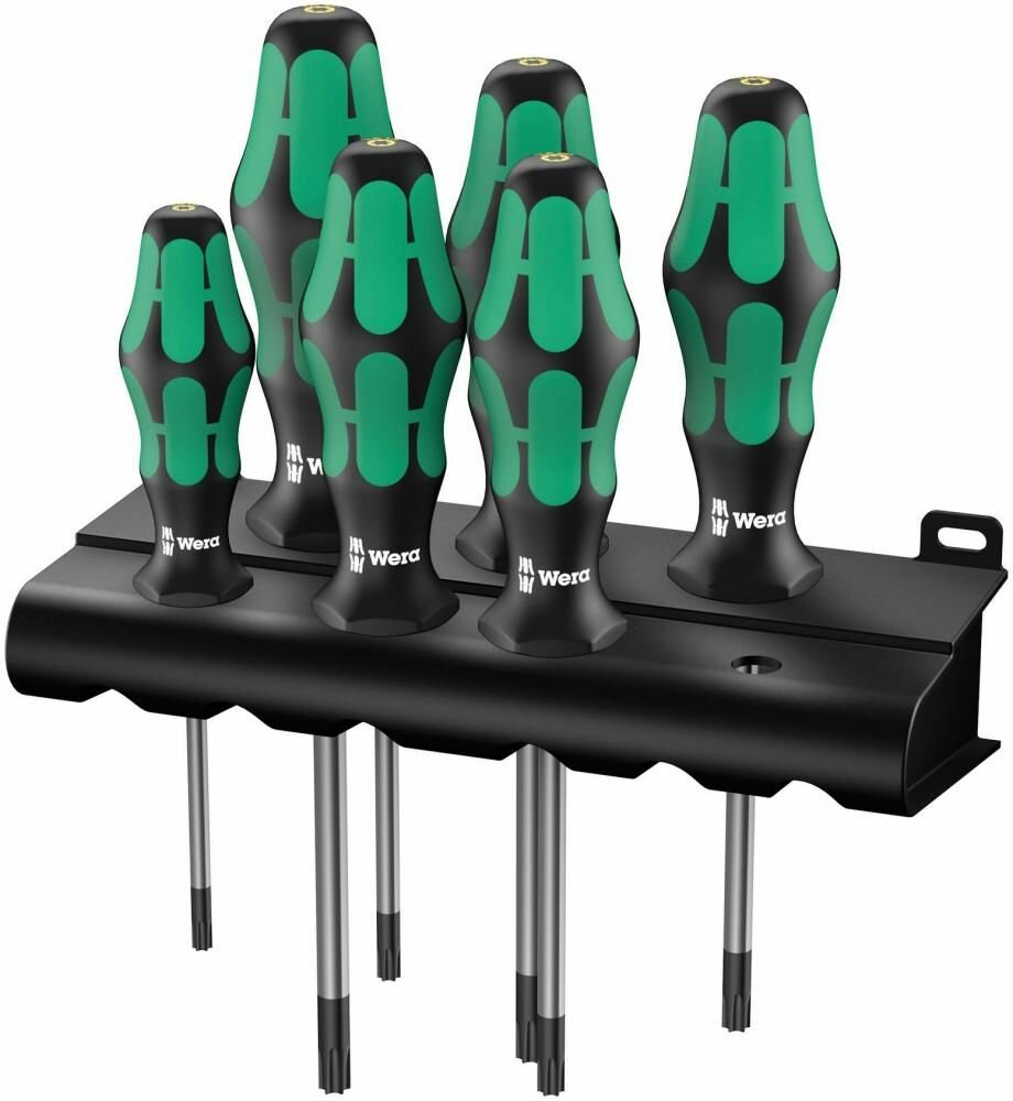Набор отвёрток WERA 367/6 TORX Kraftform Plus, Набор из 6 отверток TORX, подставка, 6 пр, WE-028062